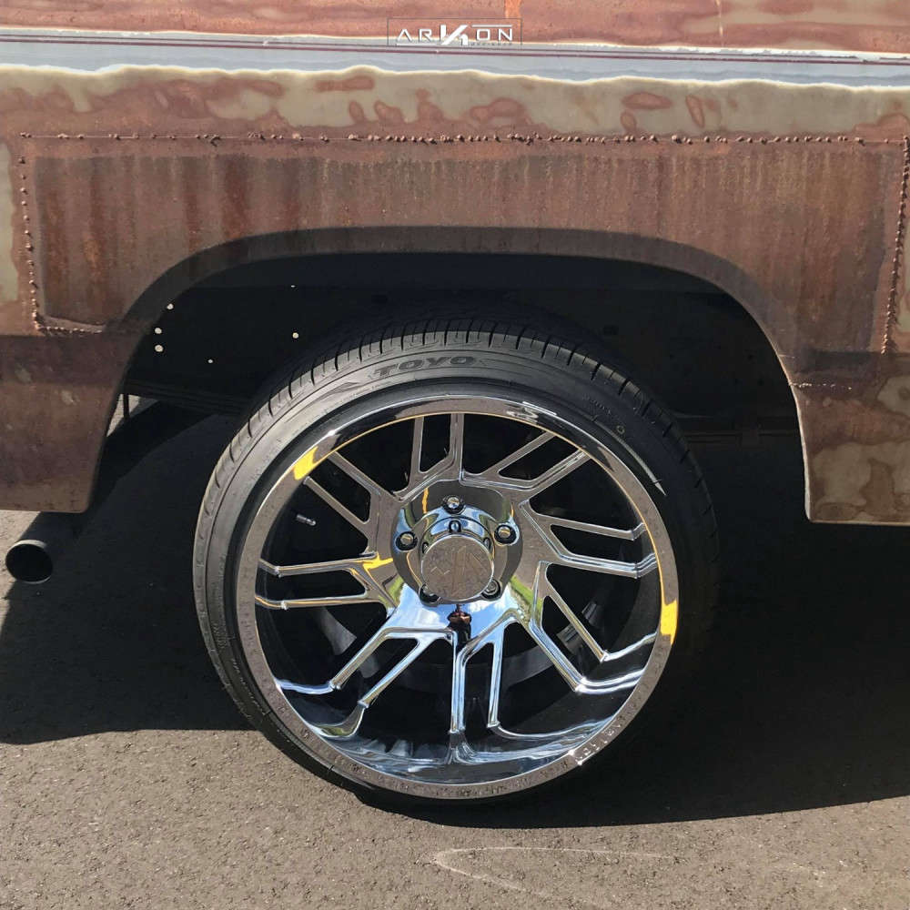 1991 Dodge D150 Wheel Offset Aggressive > 1" Outside Fender Stock ...