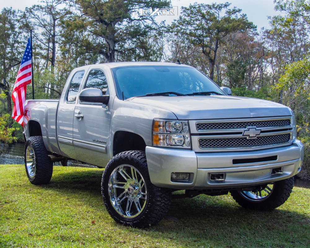 2013 Chevrolet Silverado 1500 Wheel Offset Aggressive > 1" Outside ...