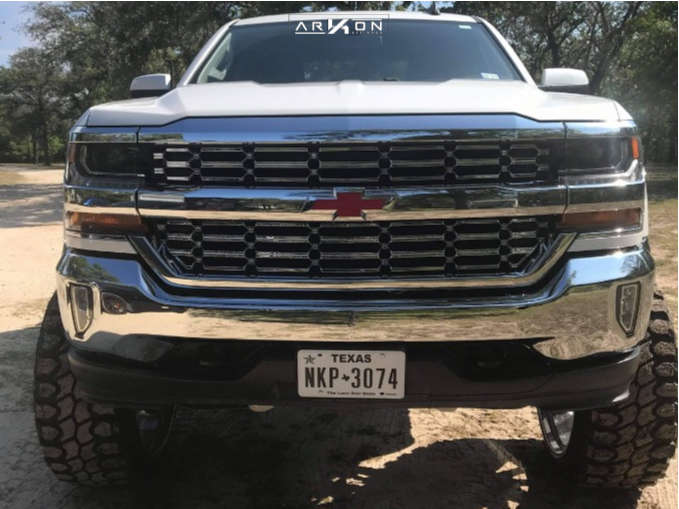 2016 Chevrolet Silverado 1500 Wheel Offset Hella Stance >5" Suspension ...