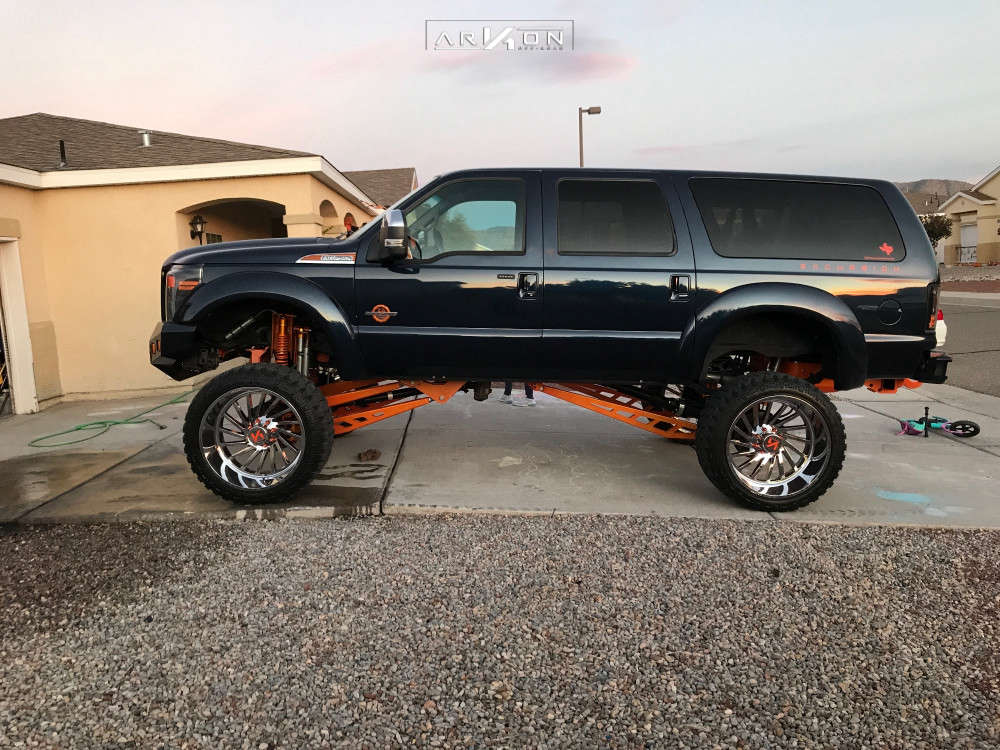 2002 Ford Excursion Wheel Offset Super Aggressive 3"-5" Lifted >12 ...