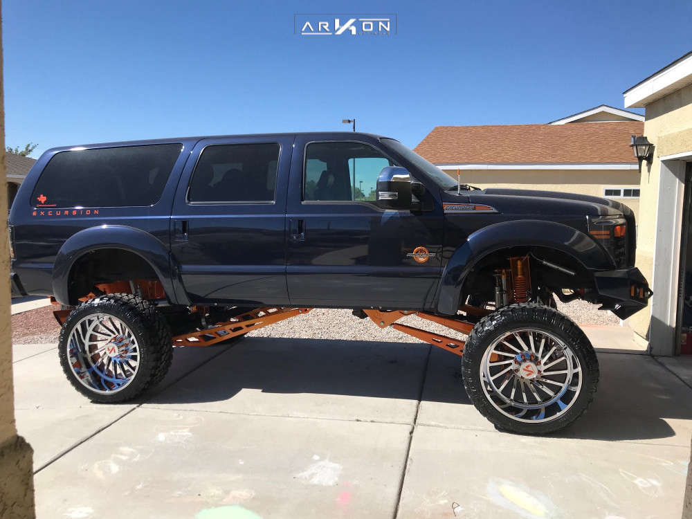 2002 Ford Excursion Wheel Offset Super Aggressive 3"-5" Lifted >12 ...