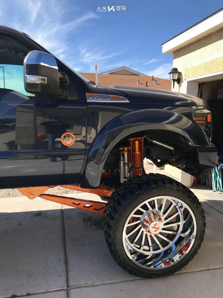 2002 Ford Excursion Wheel Offset Super Aggressive 3"-5" Lifted >12 ...