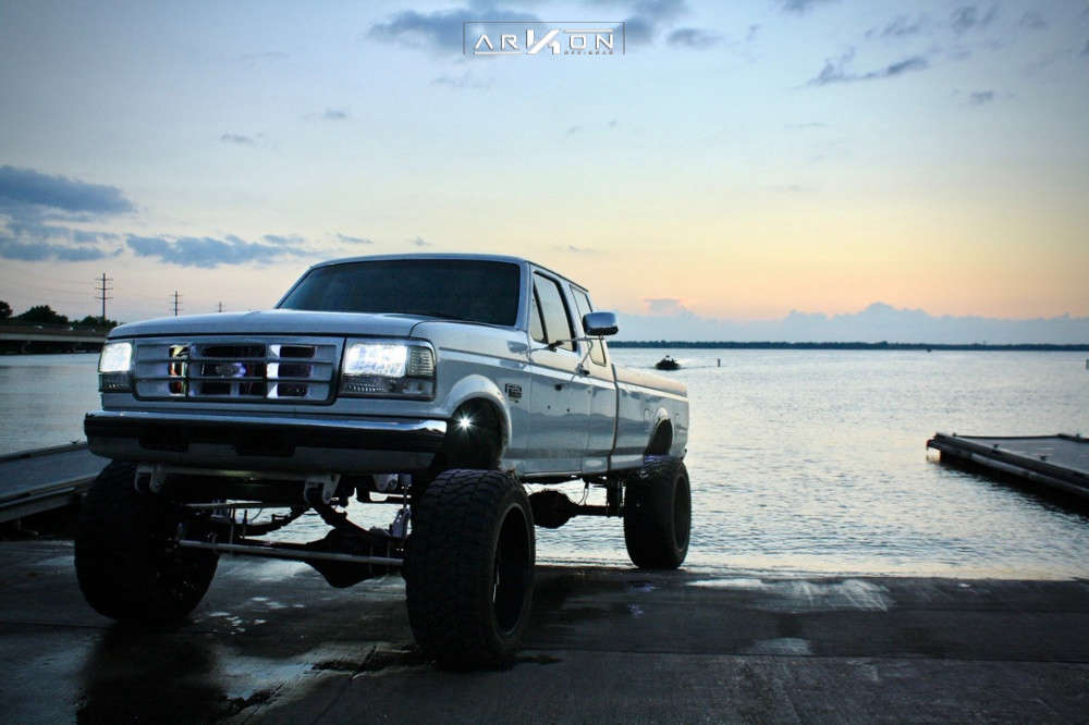 1995 Ford F-250 Wheel Offset Super Aggressive 3"-5" Suspension Lift 12 ...