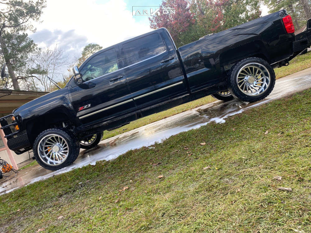 2016 Chevrolet Silverado 2500 HD Wheel Offset Aggressive > 1" Outside ...