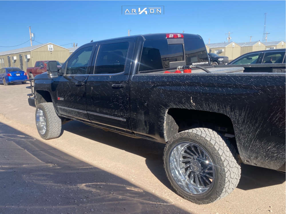2016 Chevrolet Silverado 2500 HD Wheel Offset Aggressive > 1" Outside ...
