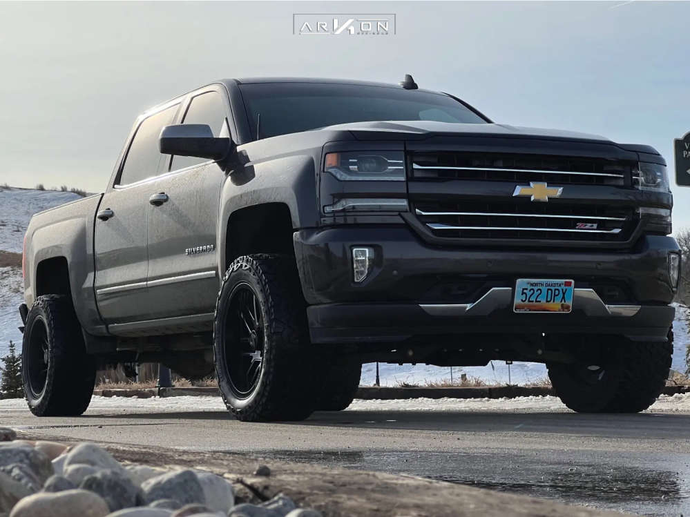 2016 Chevrolet Silverado 1500 Wheel Offset Aggressive > 1" Outside ...