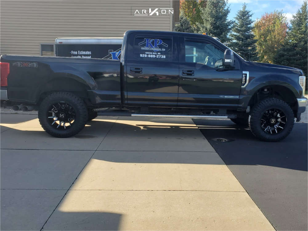 2019 Ford F-250 Super Duty Wheel Offset Aggressive > 1" Outside Fender ...