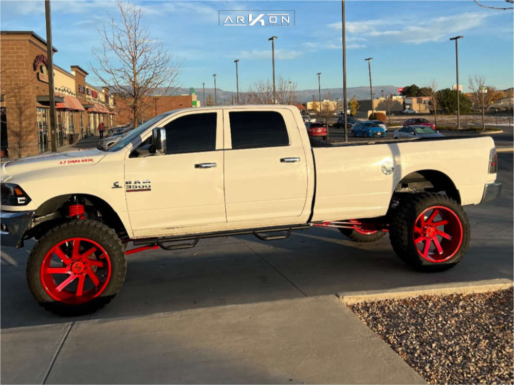 2013 Ram 2500 Wheel Offset Hella Stance >5" Suspension Lift 8 ...