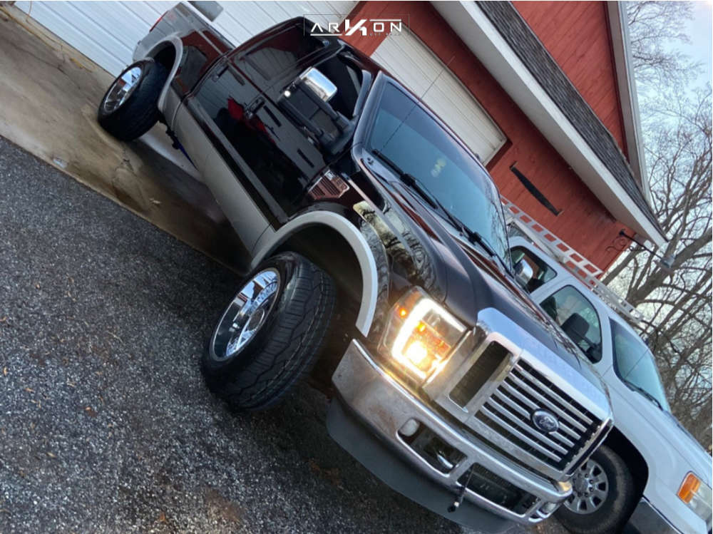 2010 Ford F-250 Super Duty Wheel Offset Aggressive > 1" Outside Fender ...