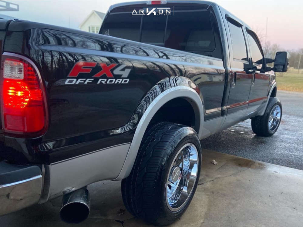 2010 Ford F-250 Super Duty Wheel Offset Aggressive > 1" Outside Fender ...