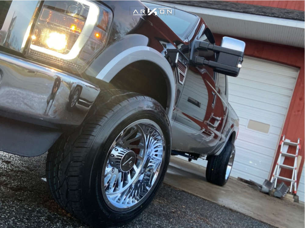 2010 Ford F-250 Super Duty Wheel Offset Aggressive > 1" Outside Fender ...