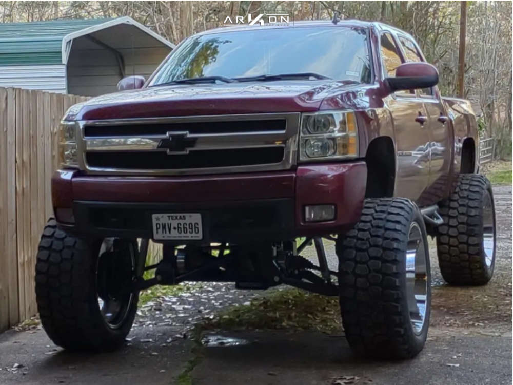2012 Chevrolet Silverado 1500 Wheel Offset Hella Stance >5" Suspension ...
