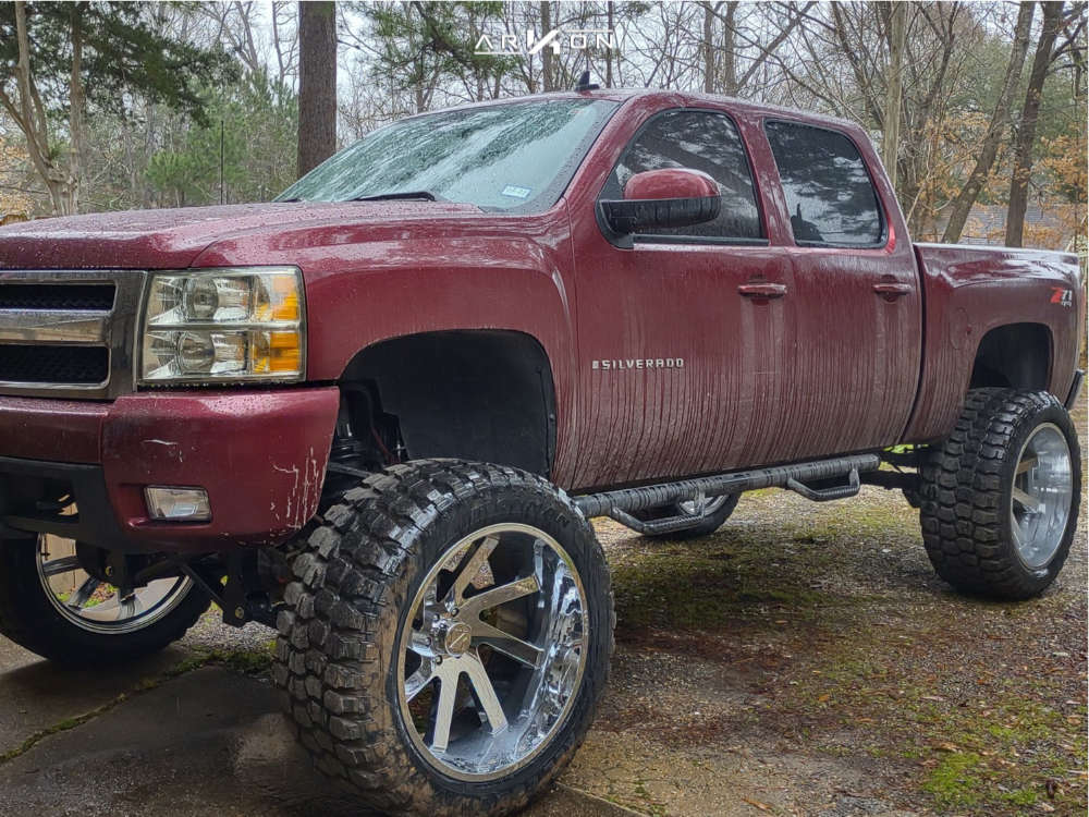 2012 Chevrolet Silverado 1500 Wheel Offset Hella Stance >5" Suspension ...