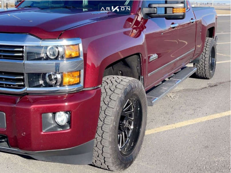 2016 Chevrolet Silverado 2500 HD Wheel Offset Aggressive > 1" Outside ...