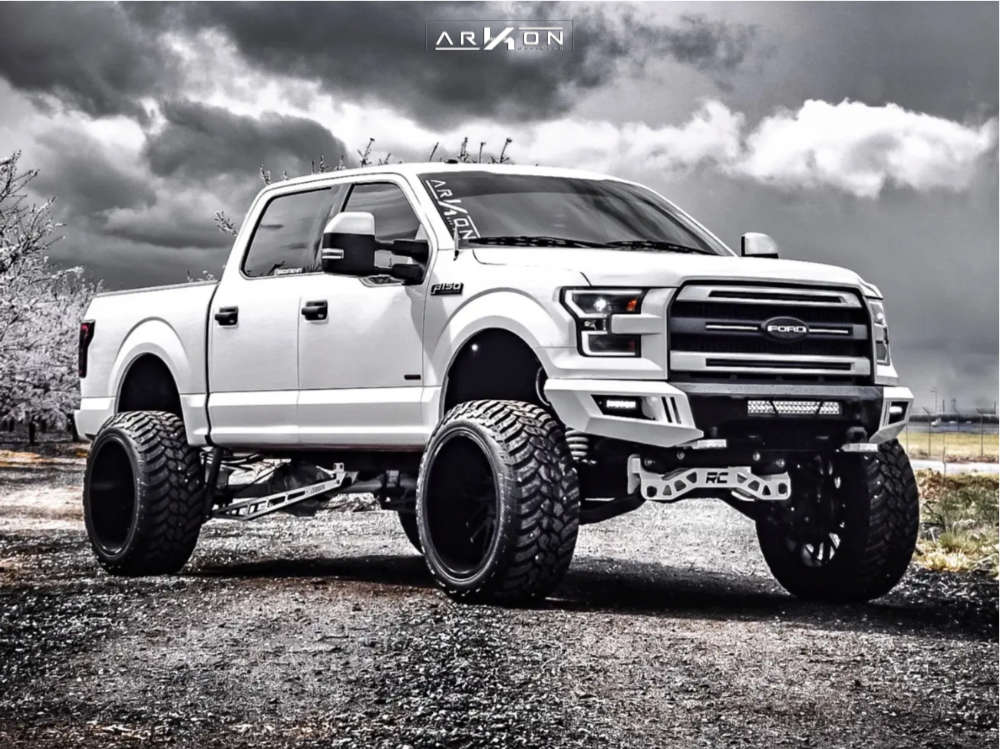 2016 Ford F-150 Wheel Offset Hella Stance >5" Suspension Lift 6 ...