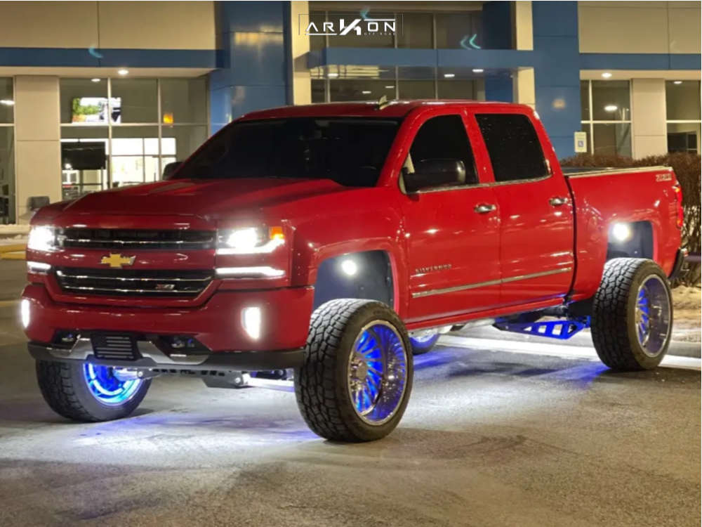 2017 Chevrolet Silverado 1500 Wheel Offset Super Aggressive 3"-5 ...