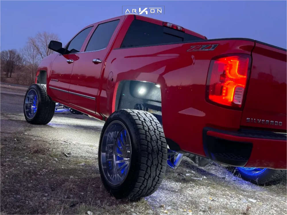 2017 Chevrolet Silverado 1500 Wheel Offset Super Aggressive 3"-5 ...