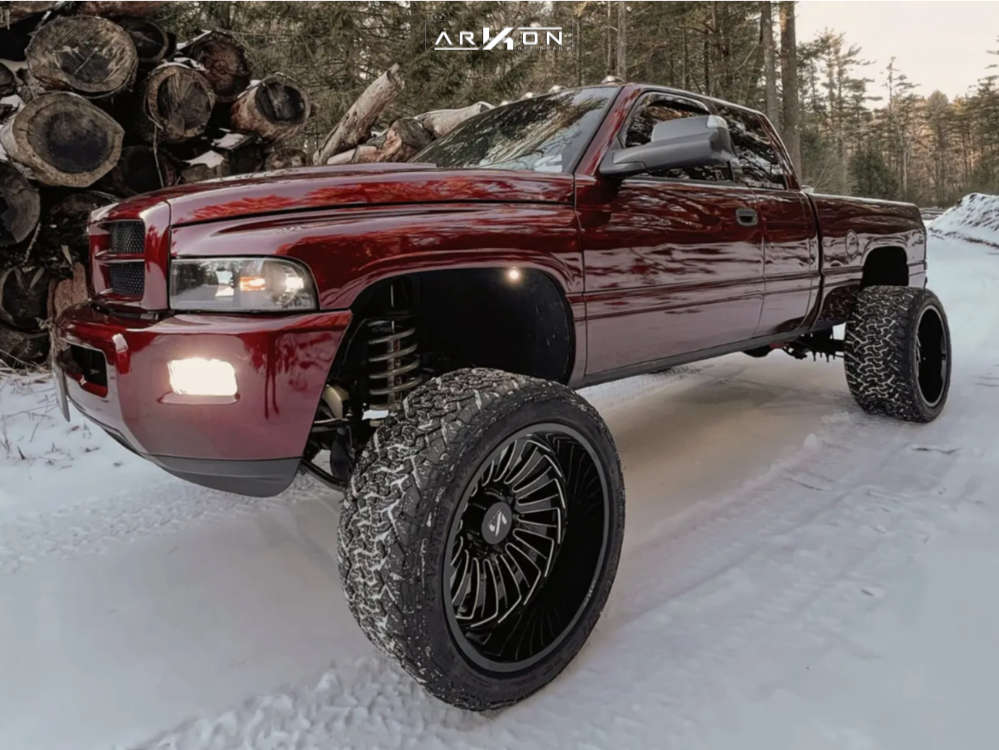 2002 Dodge Ram 2500 Wheel Offset Hella Stance >5" Suspension Lift 5 ...