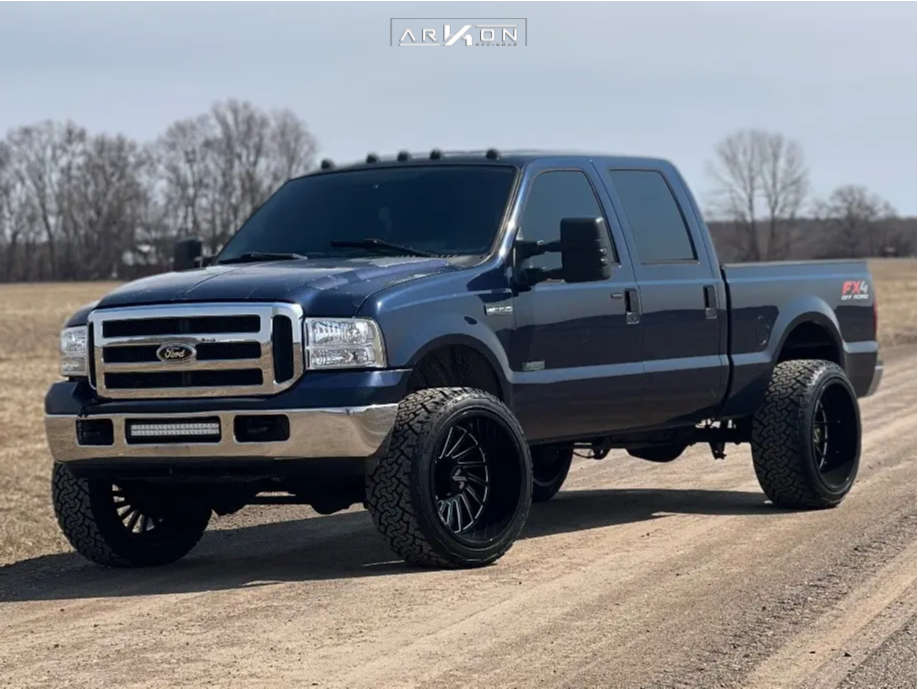 2005 Ford F-350 Super Duty Wheel Offset Super Aggressive 3"-5" Leveling ...