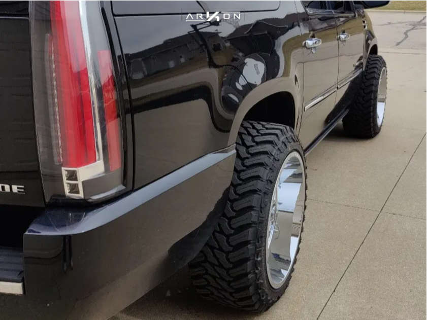 2010 Cadillac Escalade ESV Wheel Offset Super Aggressive 3"-5" Stock ...