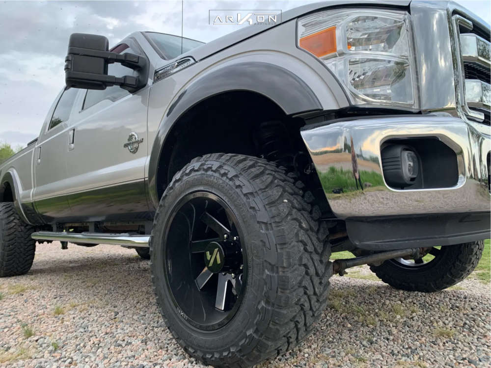 2016 Ford F-250 Super Duty Wheel Offset Aggressive > 1" Outside Fender ...