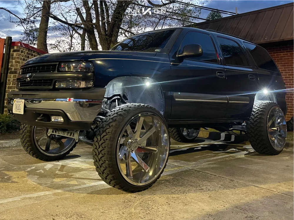 2002 Chevrolet Tahoe Wheel Offset Super Aggressive 3"-5" Suspension ...