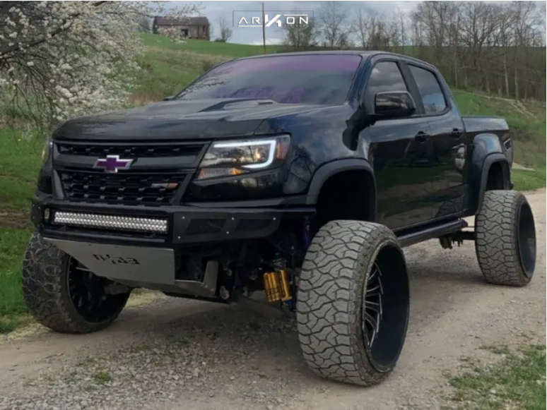 2018 Chevrolet Colorado Wheel Offset Hella Stance >5" Suspension Lift 4 ...