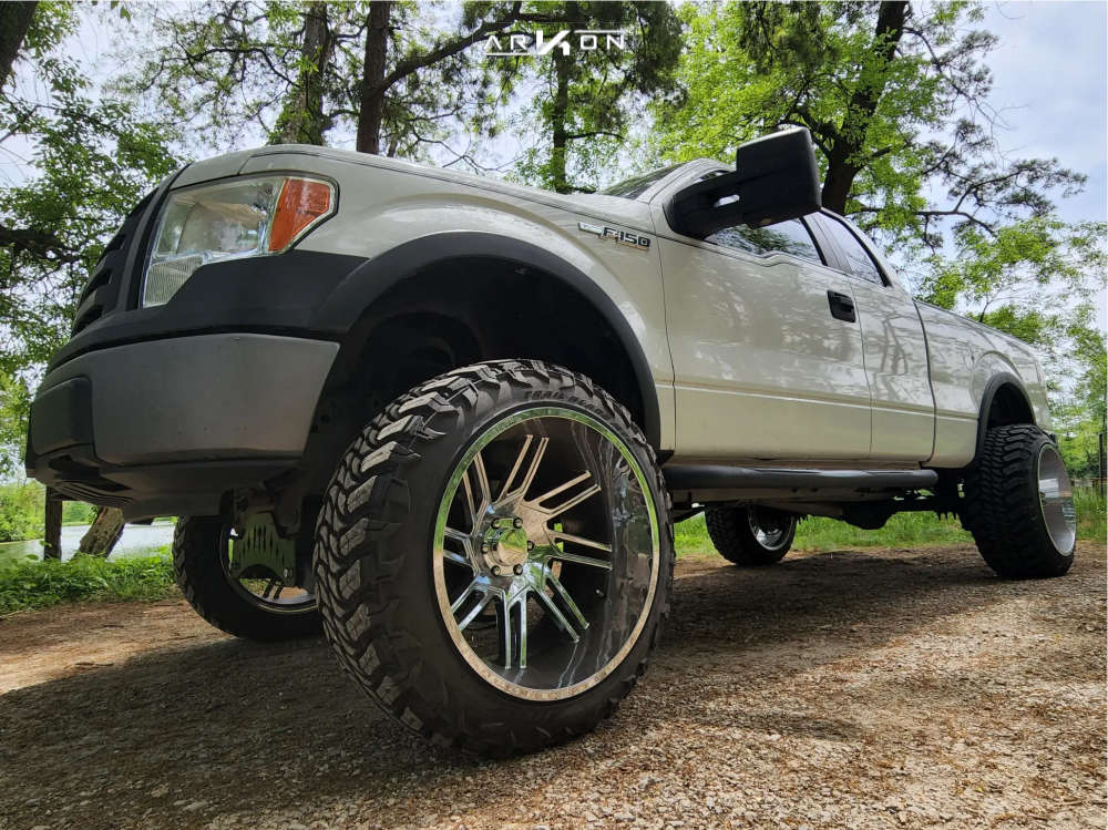2010 Ford F-150 Wheel Offset Super Aggressive 3"-5" Suspension Lift 8 ...