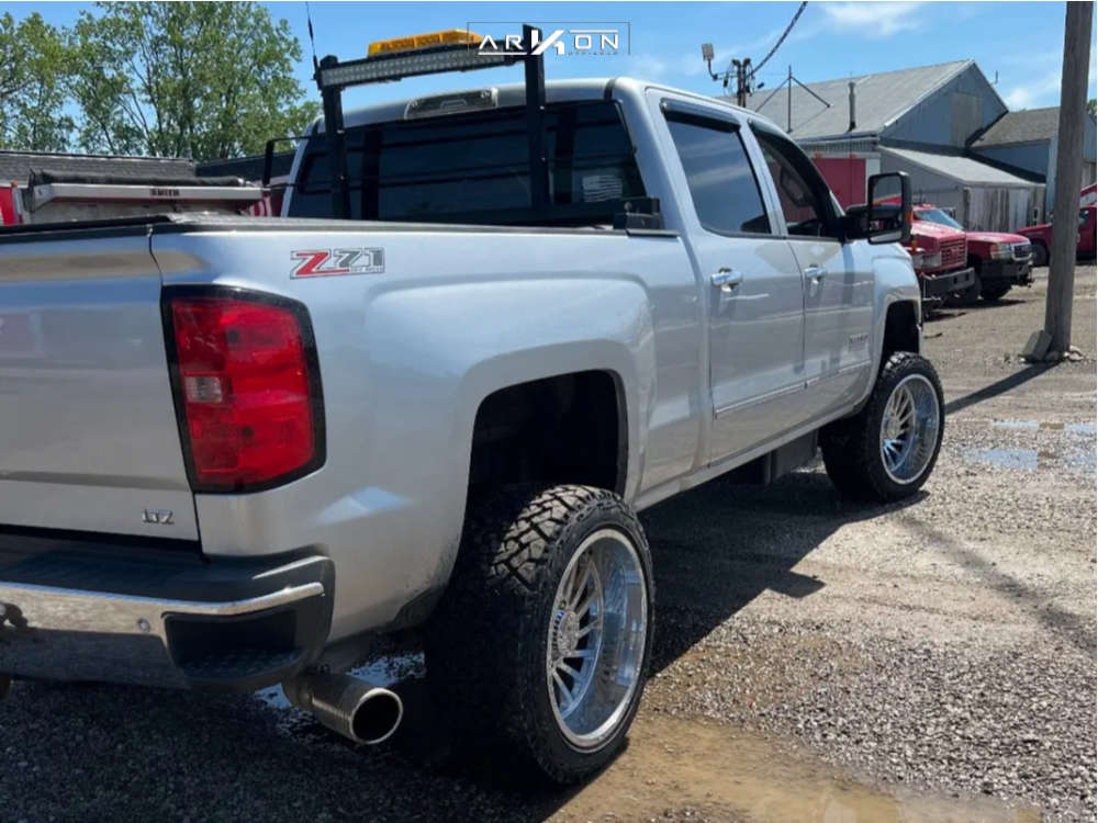 2015 Chevrolet Silverado 3500 HD Wheel Offset Aggressive > 1" Outside ...