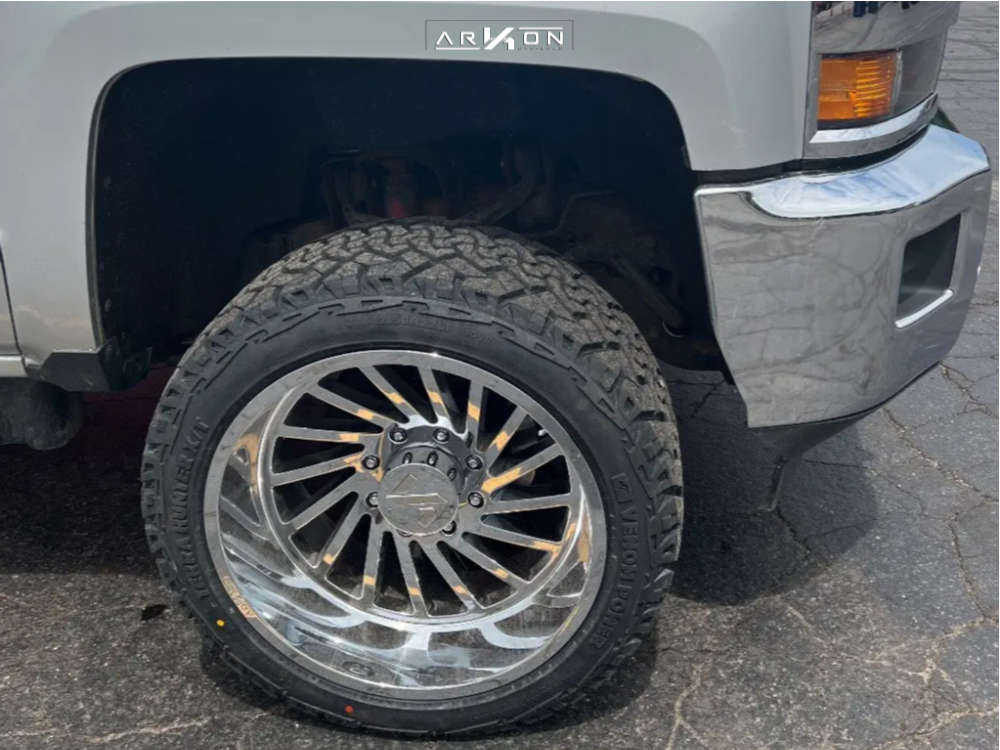 2015 Chevrolet Silverado 3500 HD Wheel Offset Aggressive > 1" Outside ...