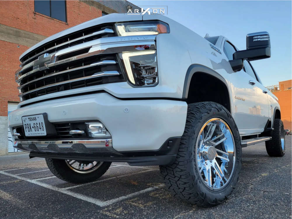 2021 Chevrolet Silverado 2500 HD Wheel Offset Aggressive > 1" Outside ...