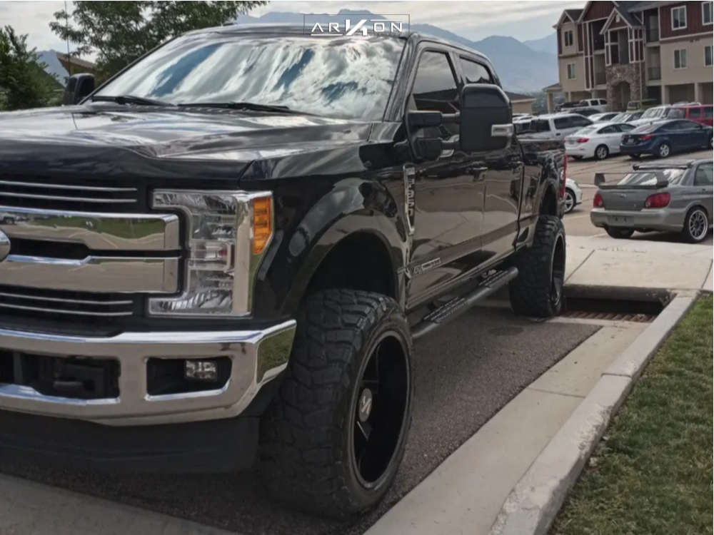 2017 Ford F-350 Super Duty Wheel Offset Aggressive > 1" Outside Fender ...