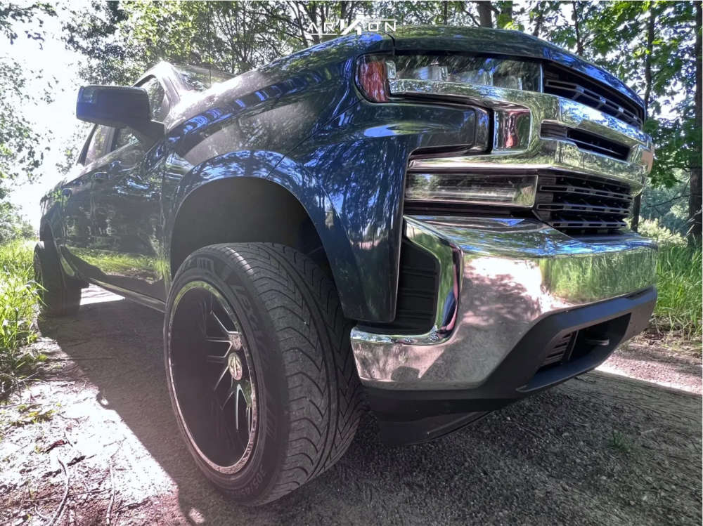 2019 Chevrolet Silverado 1500 Wheel Offset Aggressive > 1" Outside ...