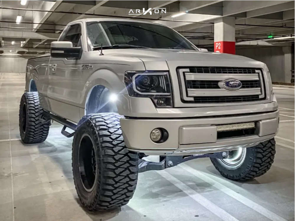 2009 Ford F-150 Wheel Offset Super Aggressive 3"-5" Suspension Lift 6 ...