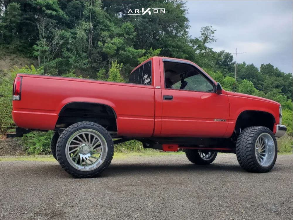 1991 Chevrolet K1500 Wheel Offset Aggressive > 1" Outside Fender ...