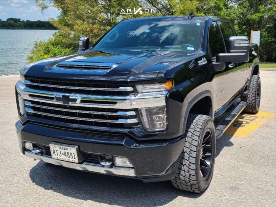 2020 Chevrolet Silverado 3500 HD Wheel Offset Aggressive > 1" Outside ...