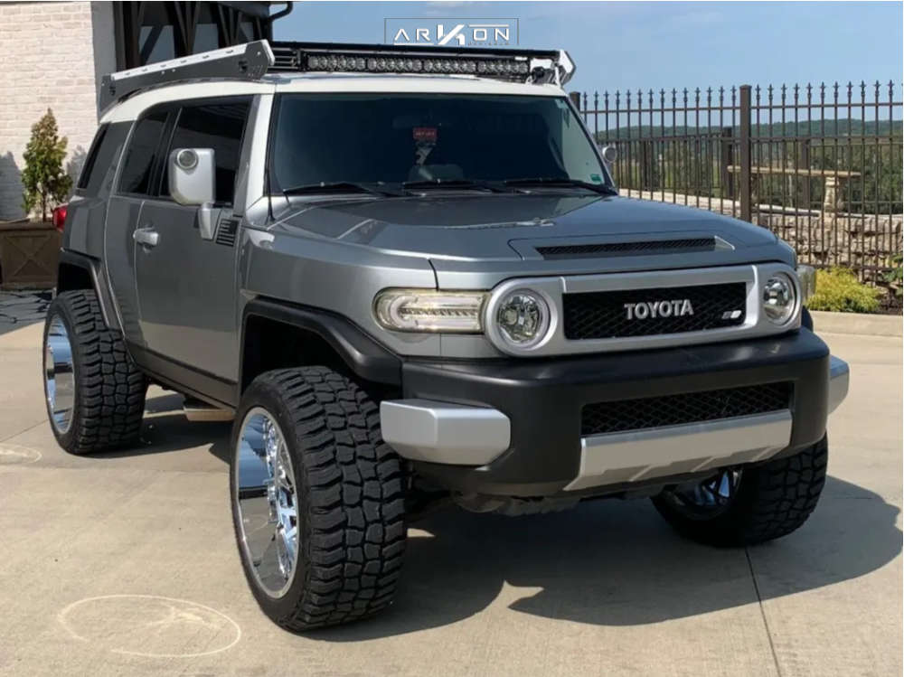 2012 Toyota FJ Cruiser Wheel Offset Super Aggressive 3"-5" Leveling Kit ...