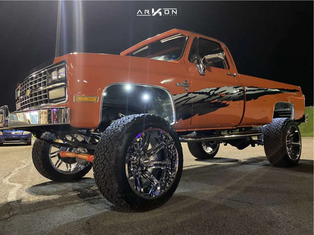 1986 Chevrolet K30 Wheel Offset Super Aggressive 3"-5" Suspension Lift ...