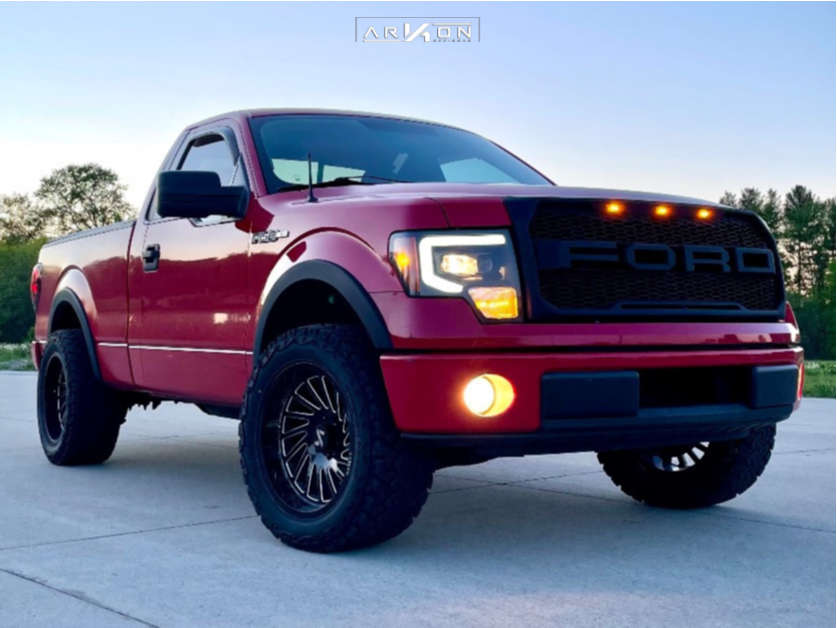 2009 Ford F-150 Wheel Offset Aggressive > 1" Outside Fender Leveling ...