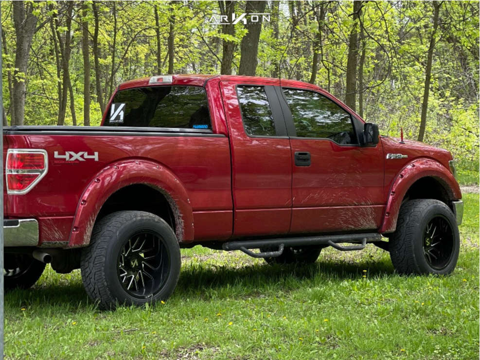 2010 Ford F-150 Wheel Offset Aggressive > 1" Outside Fender Suspension ...