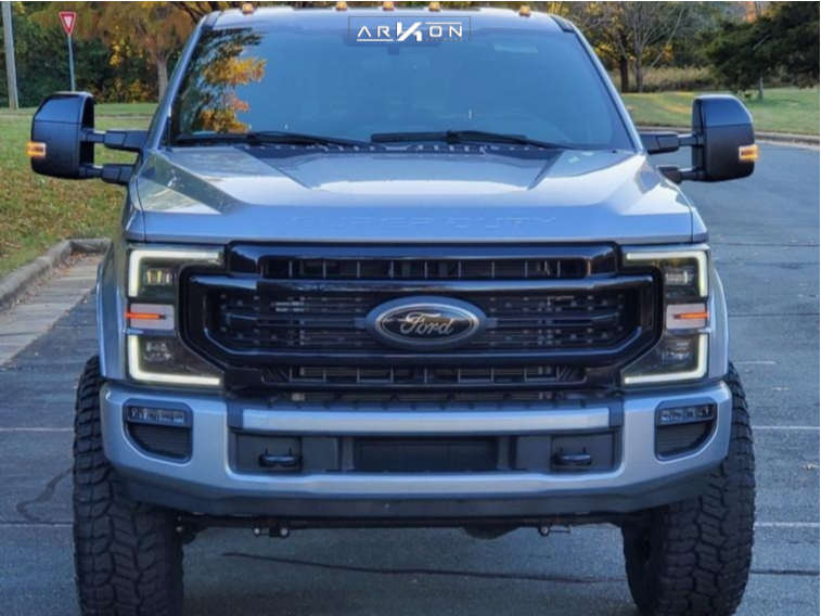 2022 Ford F-250 Super Duty Wheel Offset Aggressive > 1" Outside Fender Leveling Kit | 2441677 ...
