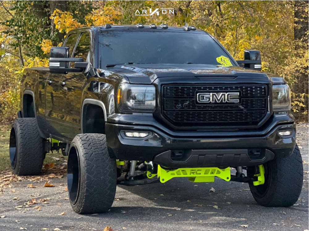 2016 GMC Sierra 1500 Wheel Offset Hella Stance >5" Suspension Lift 7 ...