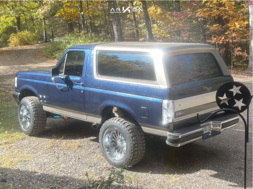 1991 Ford Bronco Wheel Offset Super Aggressive 3"-5" Suspension Lift 4 ...