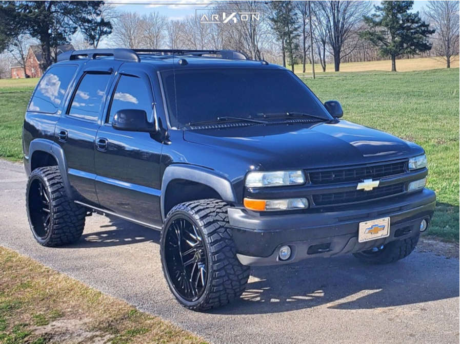 2004 Chevrolet Tahoe Wheel Offset Super Aggressive 3"-5" Leveling Kit ...