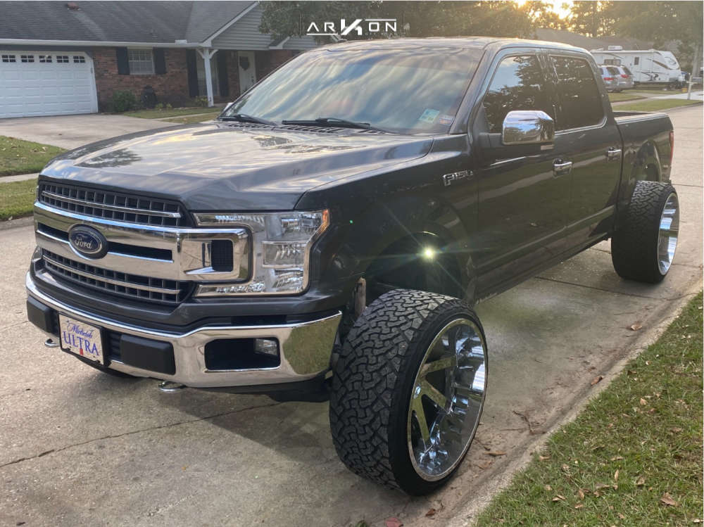 2018 Ford F-150 Wheel Offset Super Aggressive 3"-5" Suspension Lift 6 ...