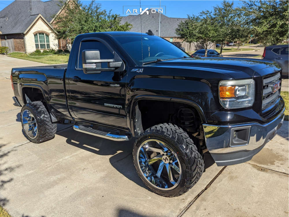2015 GMC Sierra 1500 Wheel Offset Hella Stance >5" Suspension Lift 5 ...