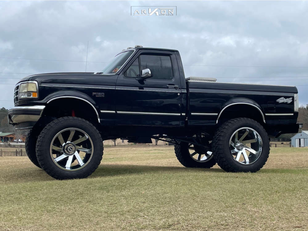 1993 Ford F-150 Wheel Offset Aggressive > 1" Outside Fender Suspension ...