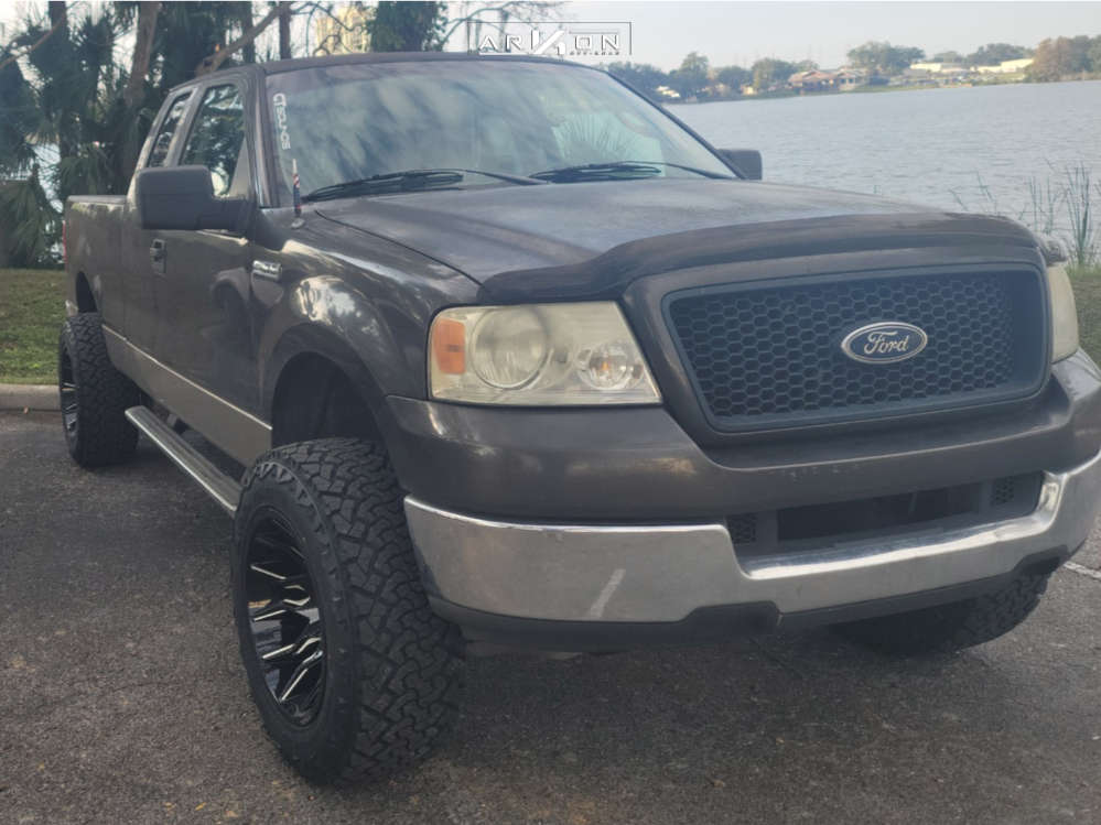 2005 Ford F-150 Wheel Offset Aggressive > 1" Outside Fender Suspension ...