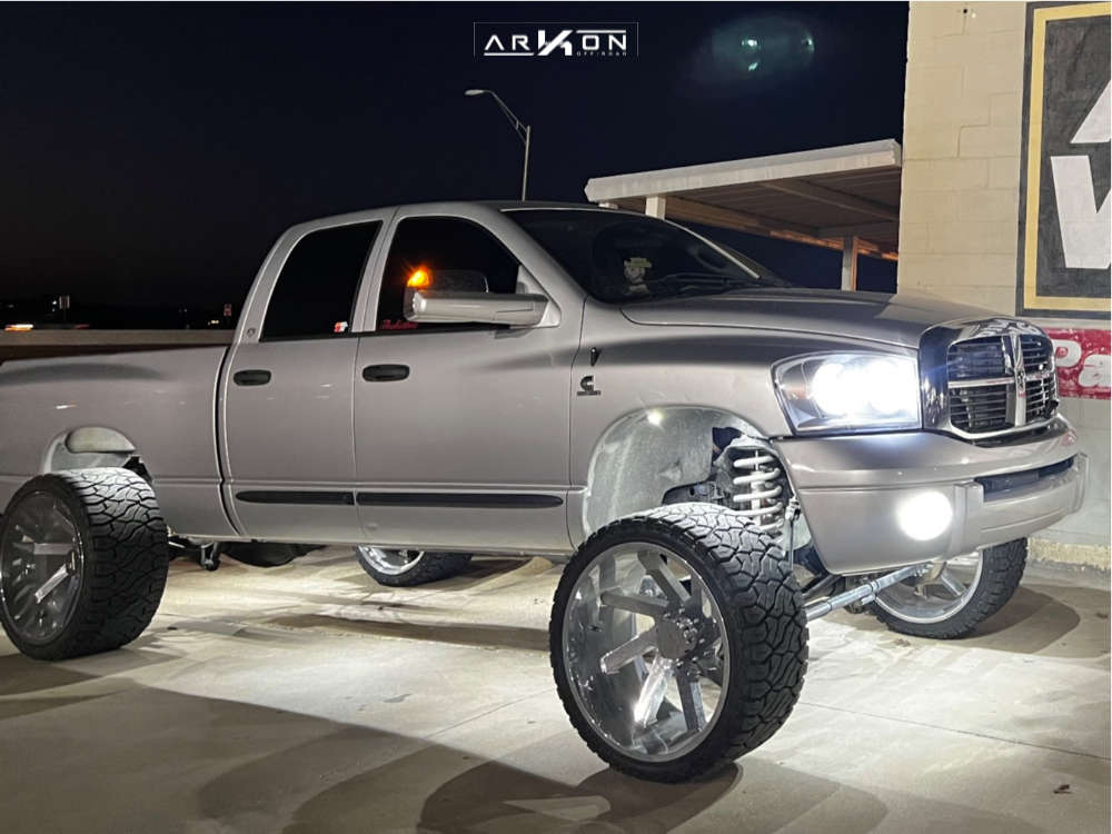 2007 Dodge Ram 2500 Wheel Offset Hella Stance >5" Suspension Lift 5 ...