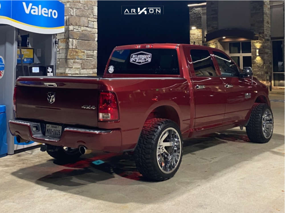 2014 Ram 1500 Wheel Offset Aggressive > 1" Outside Fender Leveling Kit ...